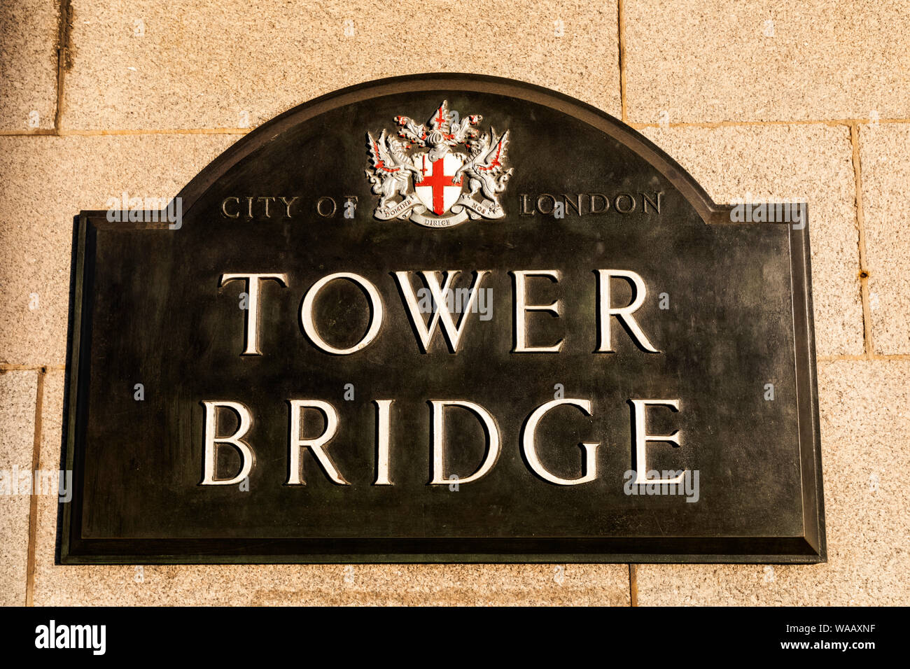 England, London, Tower Bridge,Tower Bridge Sign, 30075173 Stock Photo ...