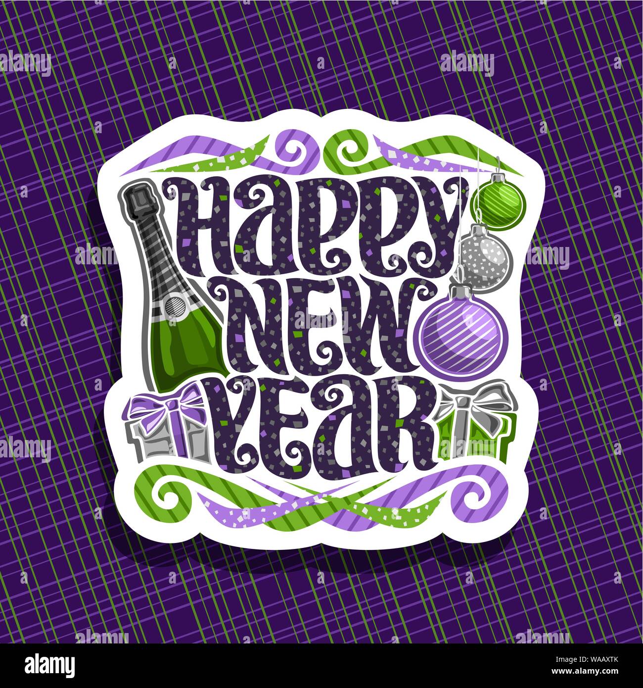 Christmas gift baubles abstract Stock Vector Images - Alamy