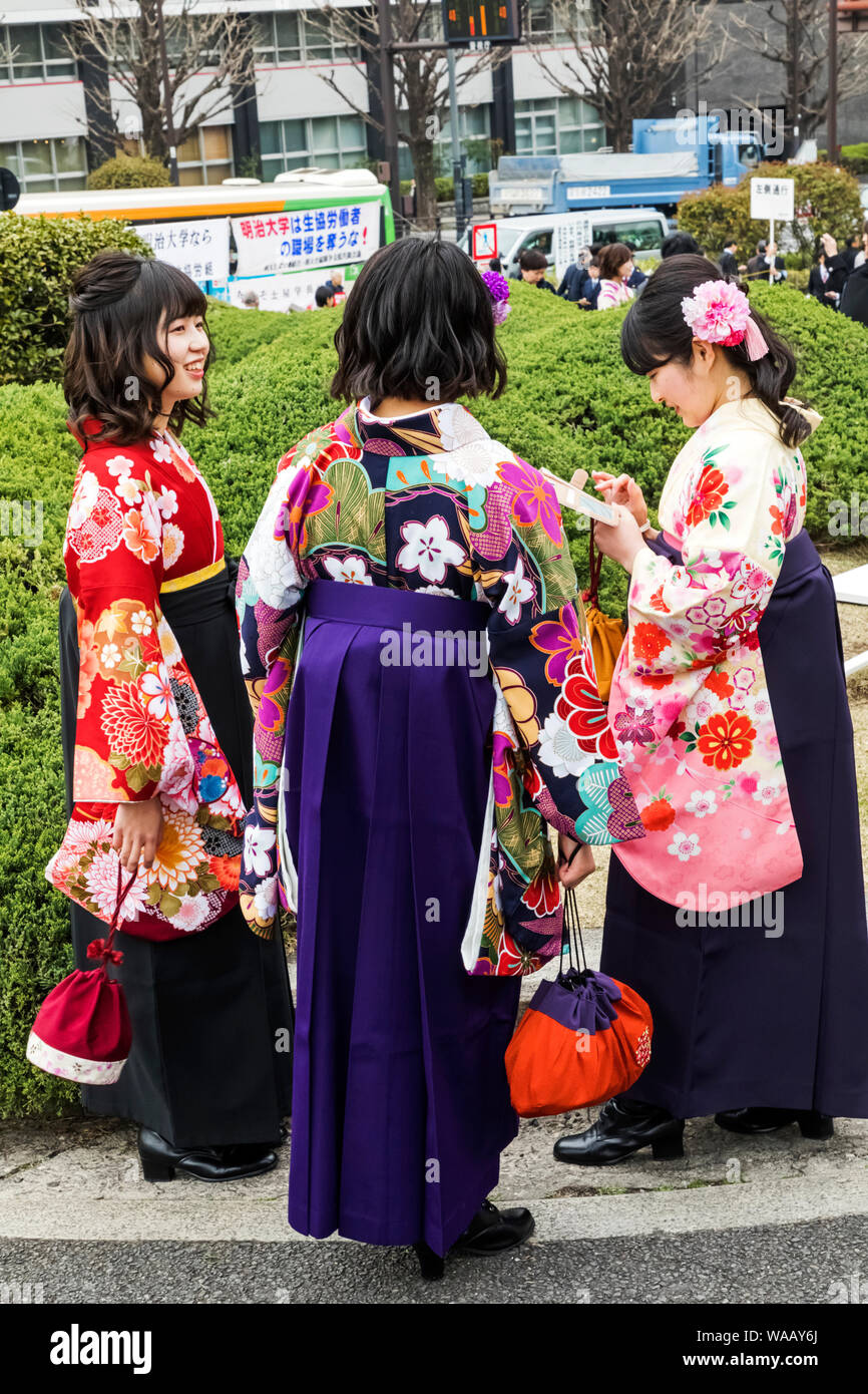 Japan, Honshu, Tokyo, Kudanshita, Chidori-ga-fuchi, Female University ...