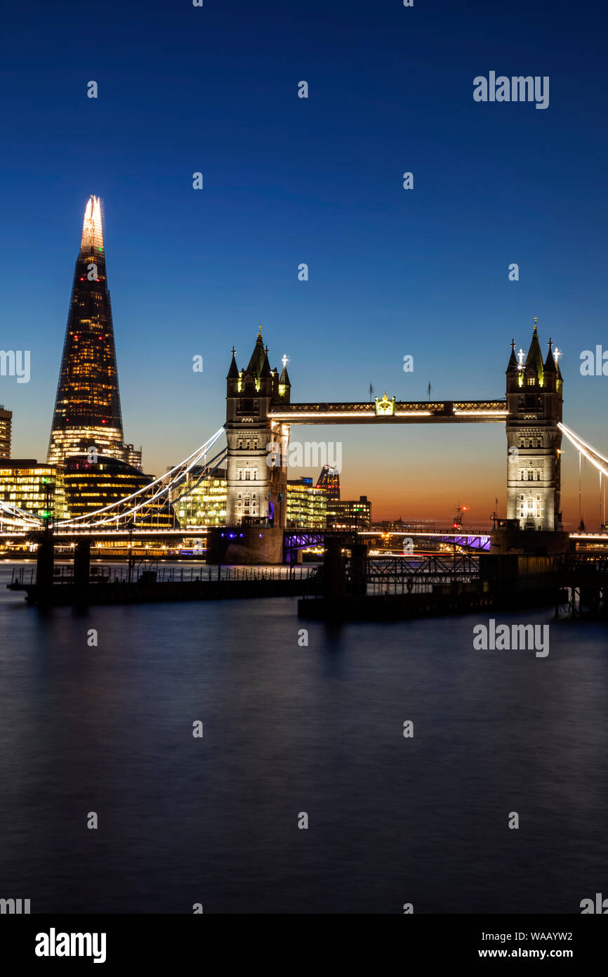 Tower bridge shard sunset hi-res stock photography and images - Alamy