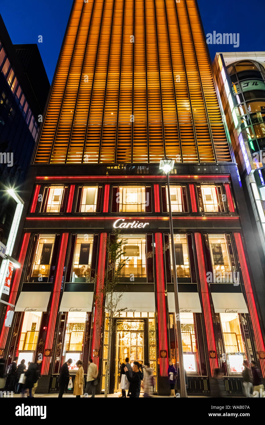 Japan, Honshu, Tokyo, Ginza, Cartier Store, 30076024 Stock Photo - Alamy