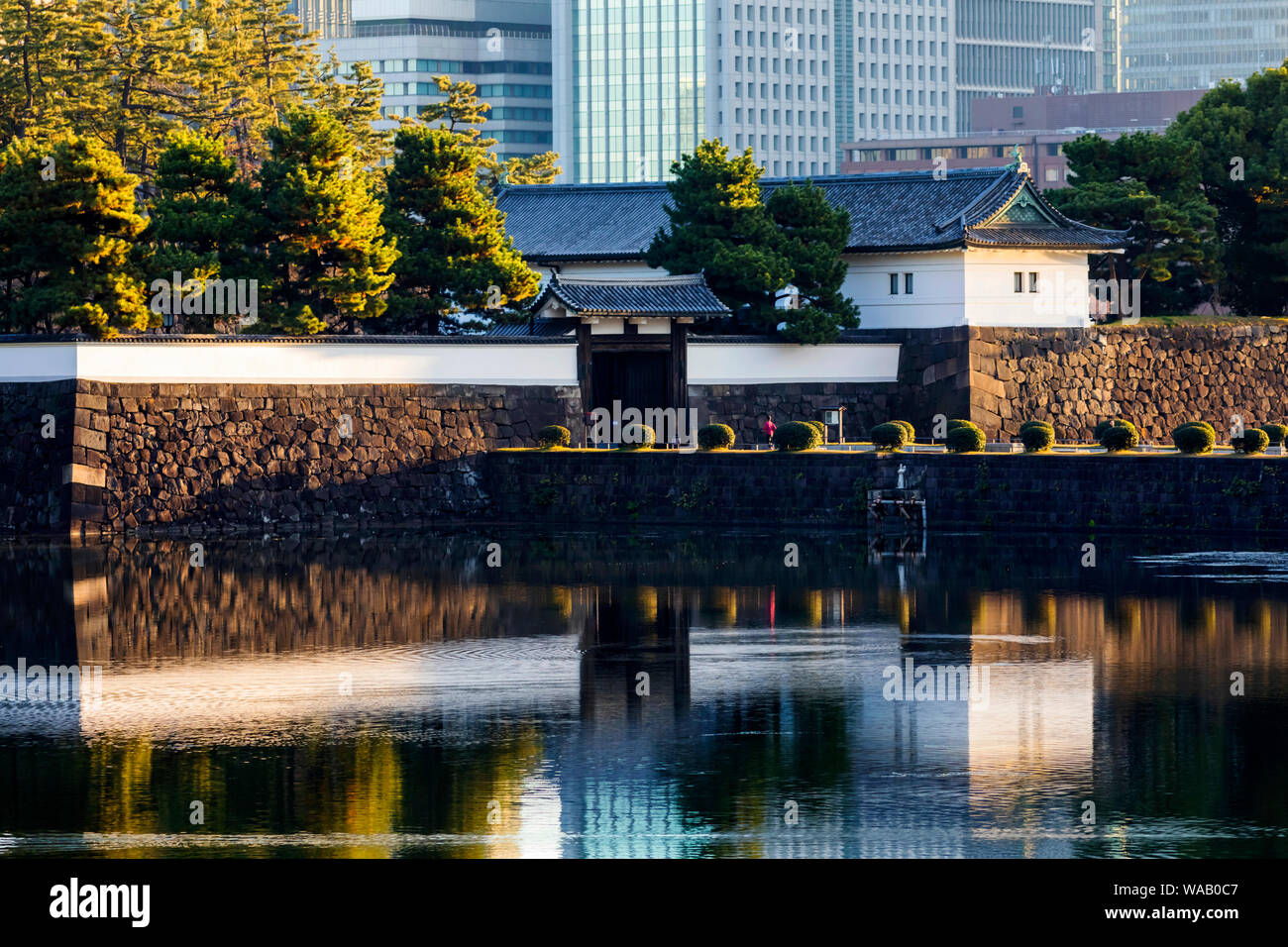 Japan, Honshu, Tokyo, Hibiya, Imperial Palace, Sakuradamon Gate and ...