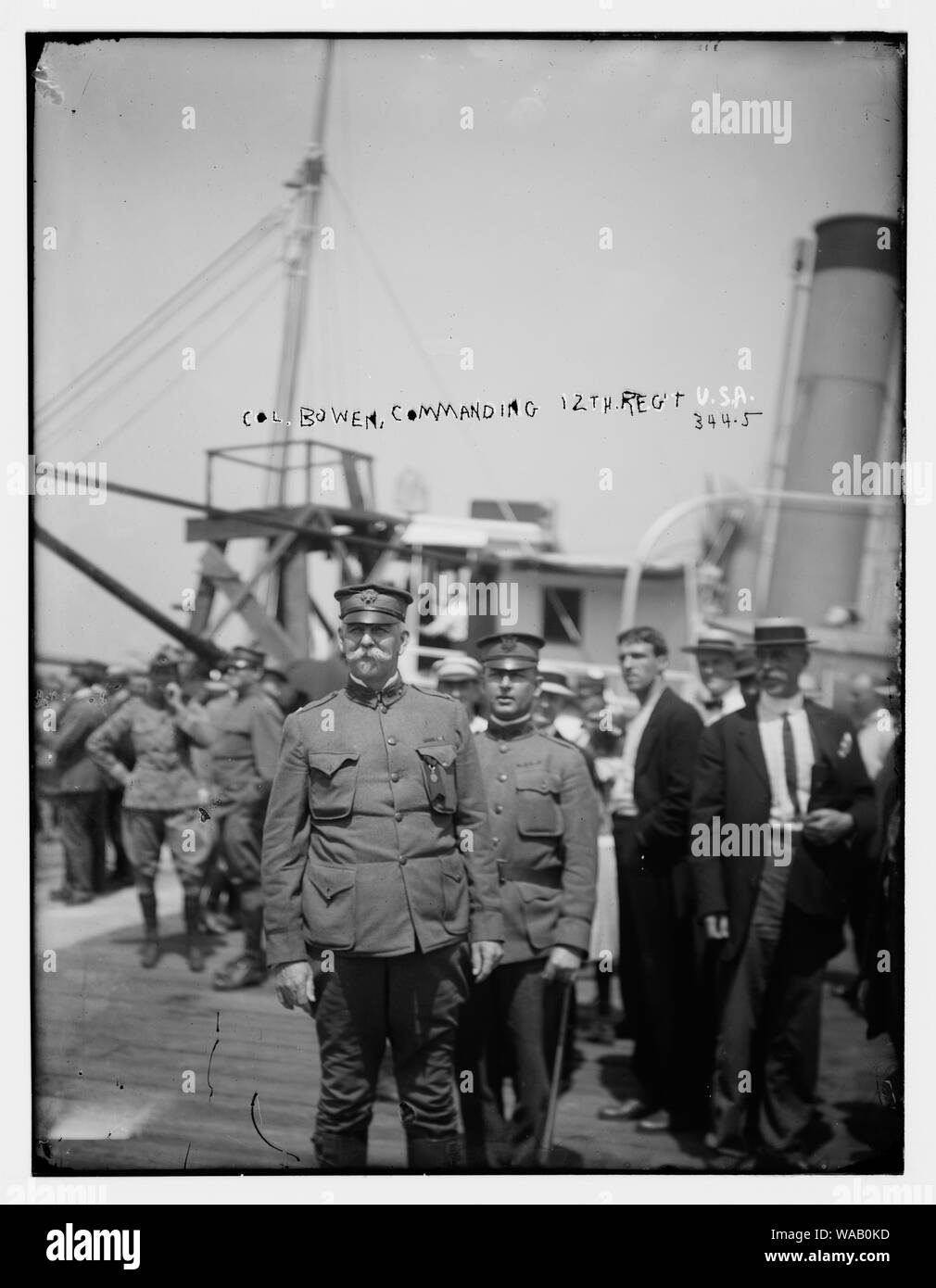Col. Bowen, Com. of 12th Regt. USA Stock Photo - Alamy
