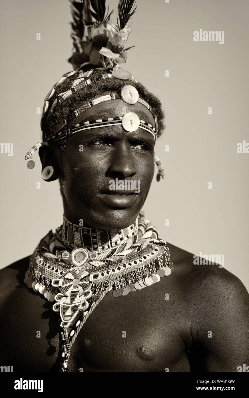 Kenya samburu tribe warrior hi-res stock photography and images - Alamy