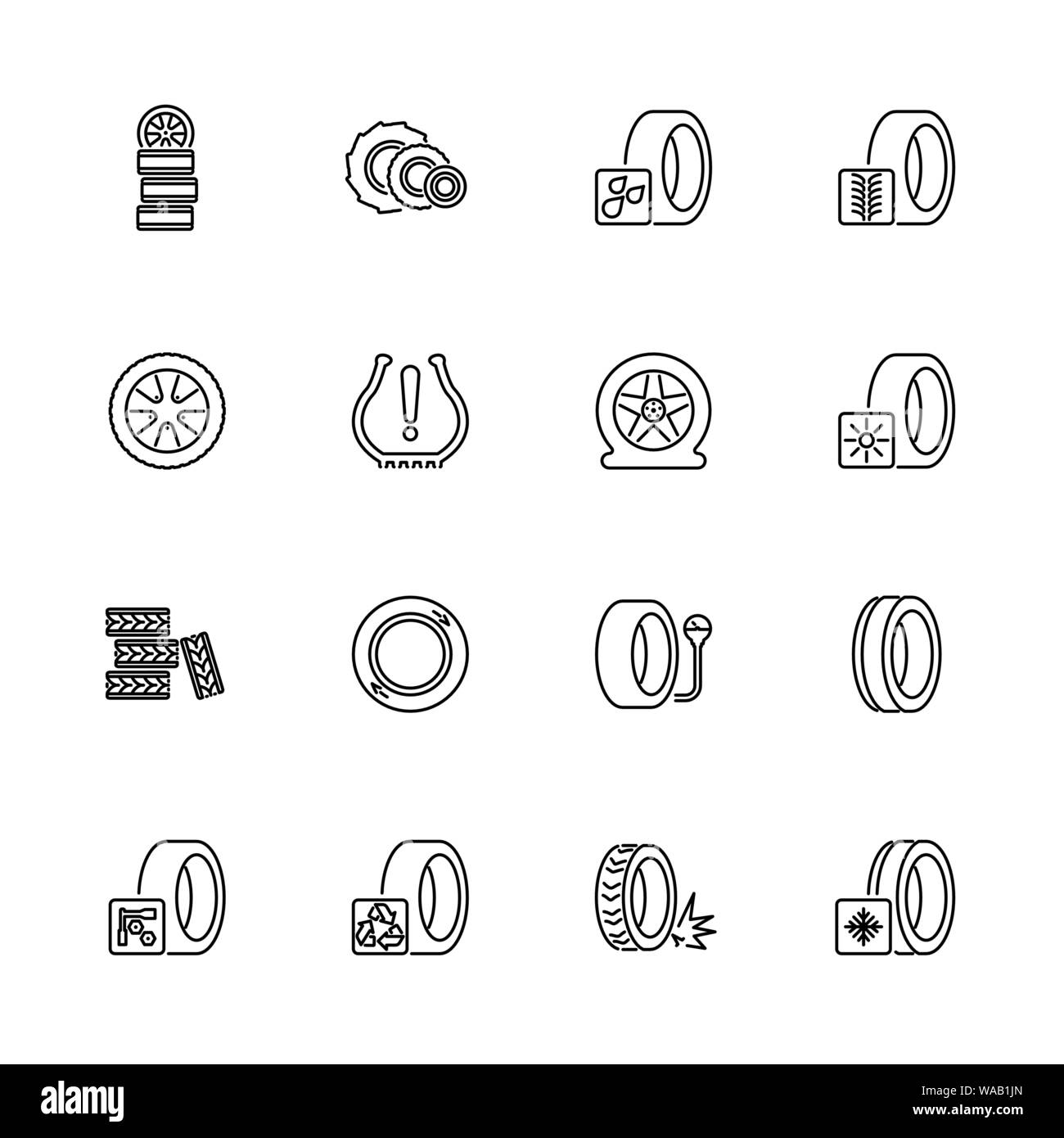 Tyre pressure sensor Stock Vector Images - Alamy