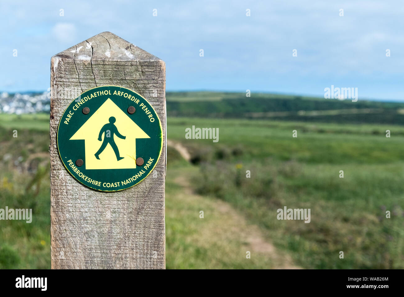 Pembrokeshire coast national park waymark hi-res stock photography and ...