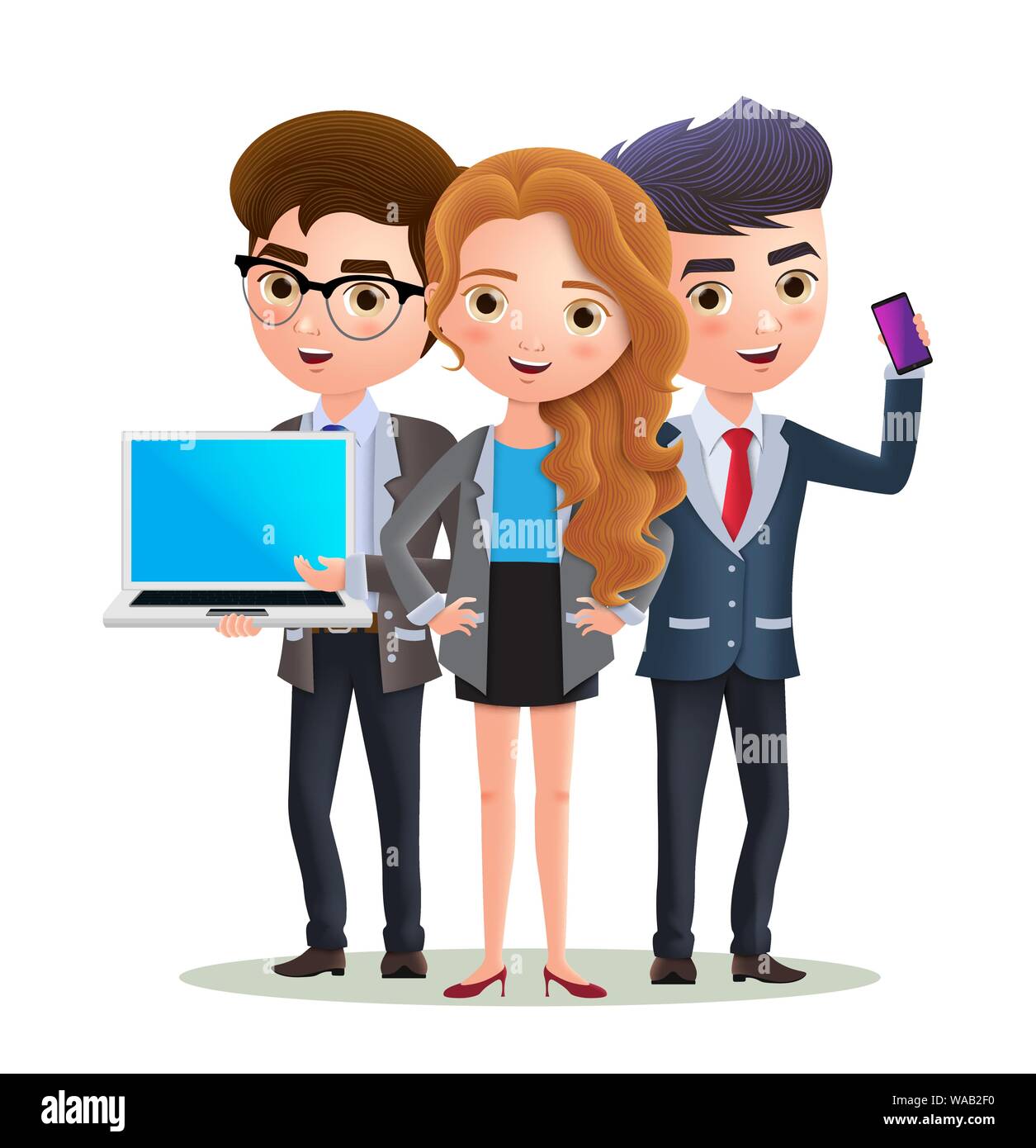 Business characters team of professional employees. Team of ...