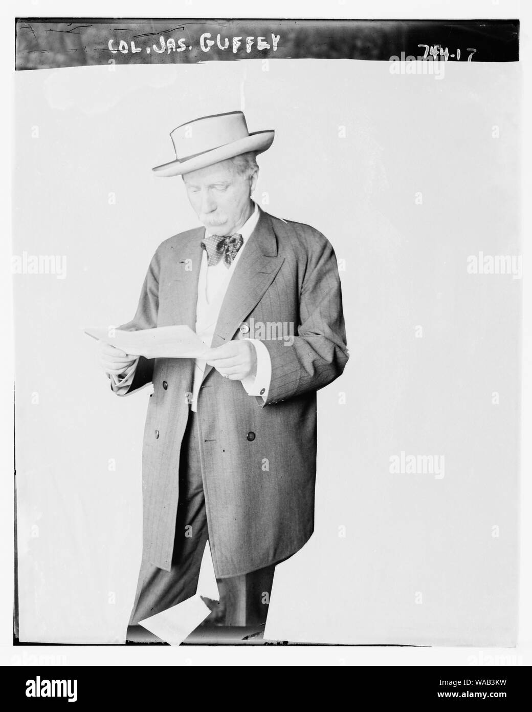 Col. Jas. Guffey, reading Stock Photo - Alamy
