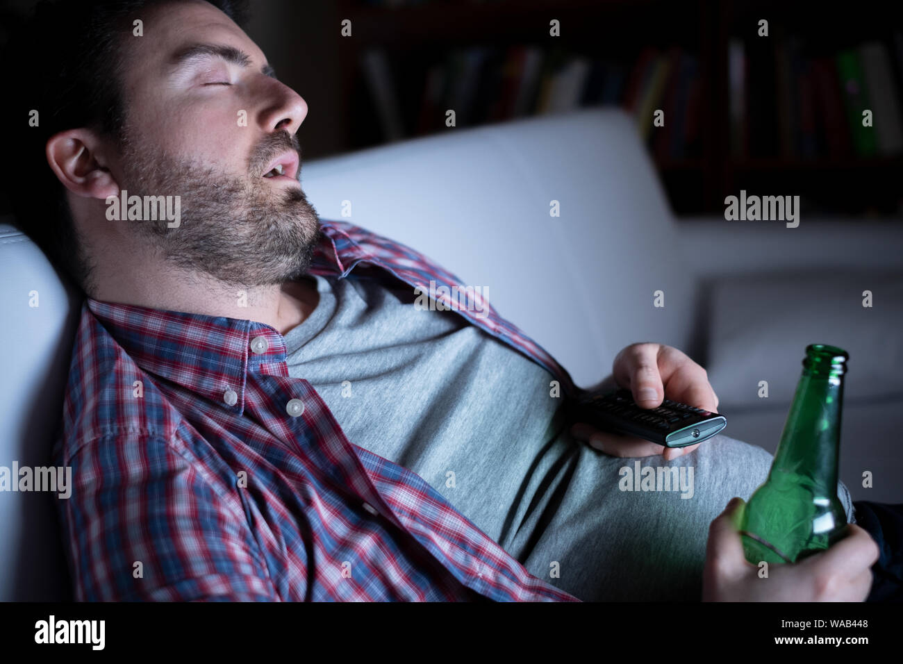 Lazy man couch hi-res stock photography and images - Alamy