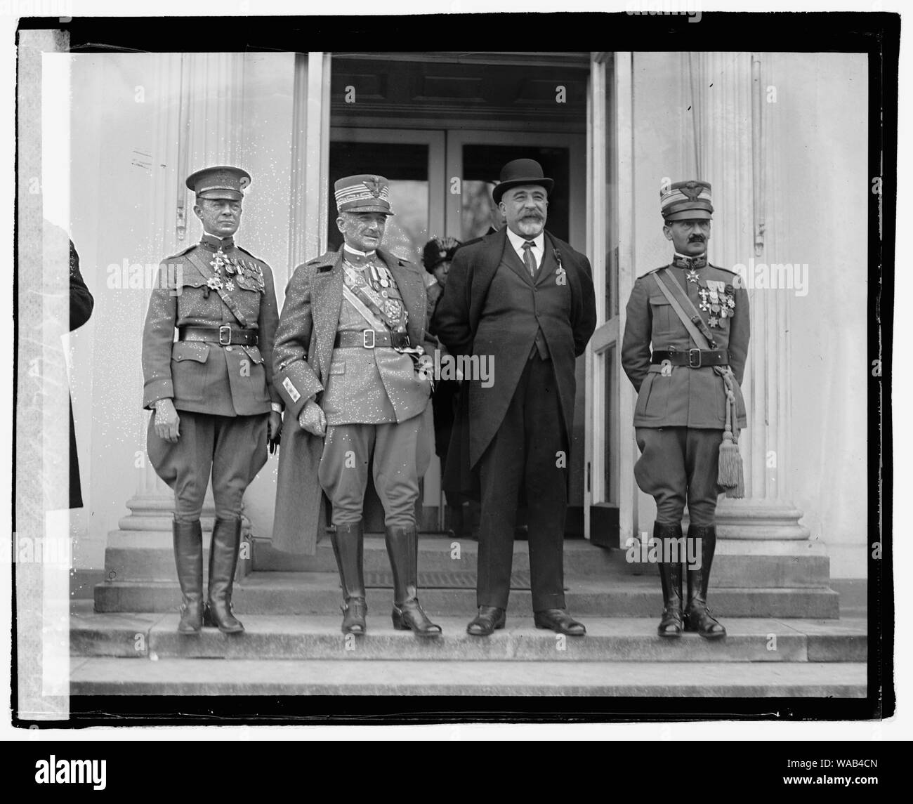 Col. Mervyn Buckey, General Diaz, Ambassador Ricci, and Marquis de ...