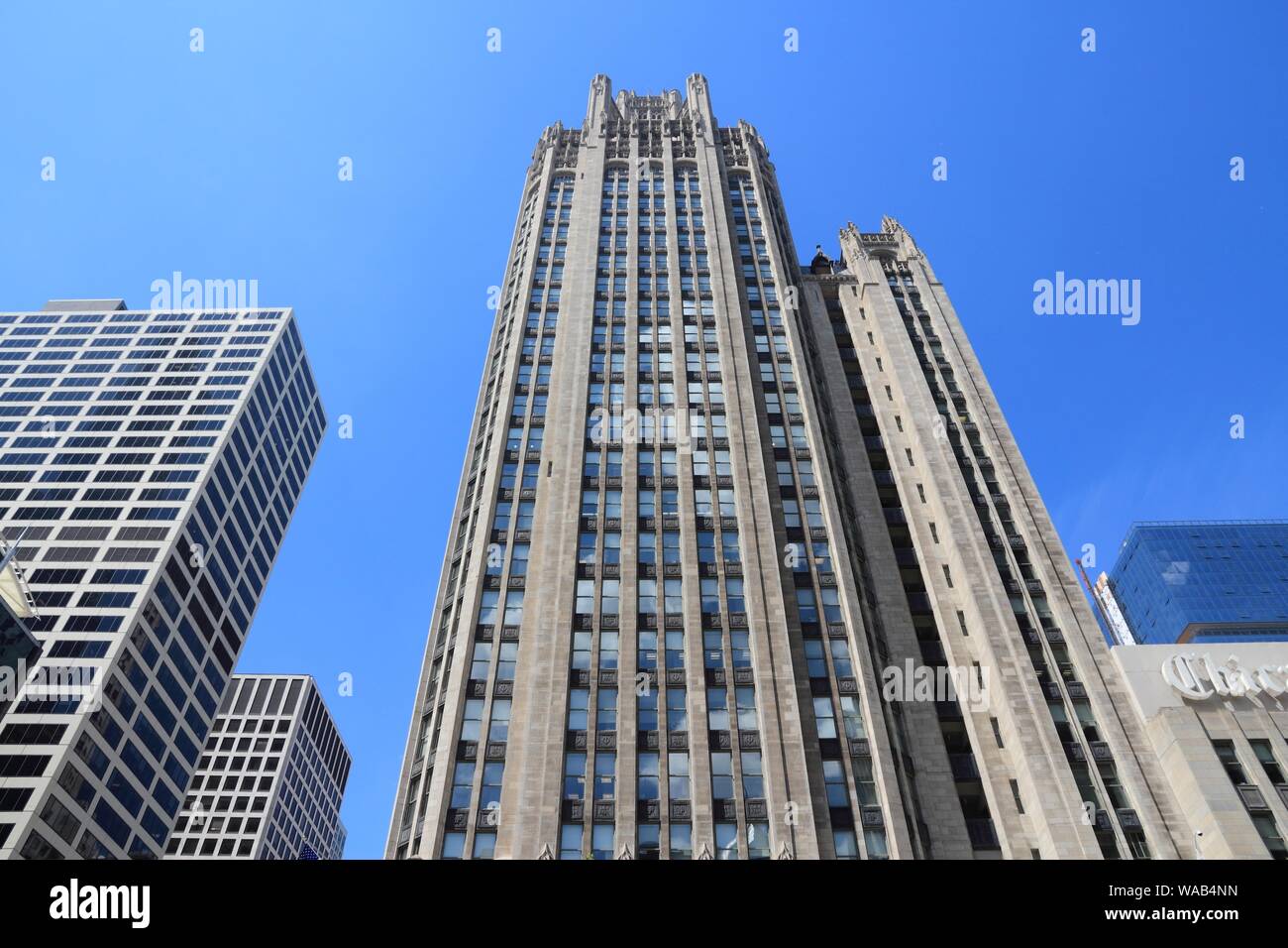 Tribune tower neo gothic architecture hi-res stock photography and ...