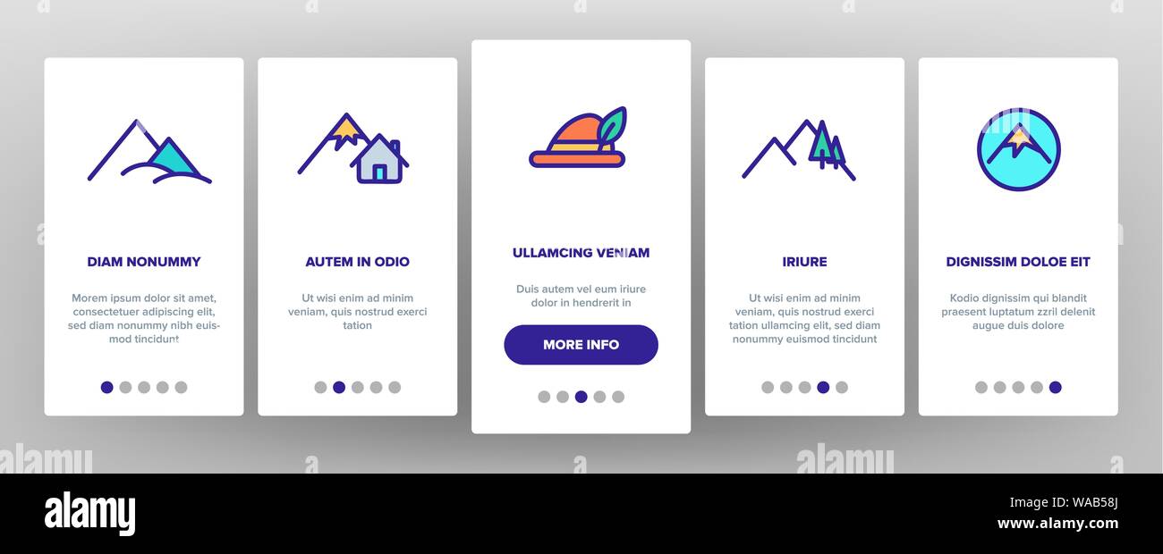 Snow capped mountain alps Stock Vector Images - Alamy