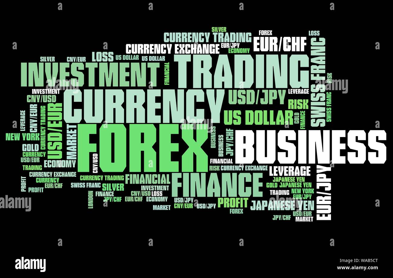 Forex - foreign exchange currency trading word cloud illustration. Tag ...