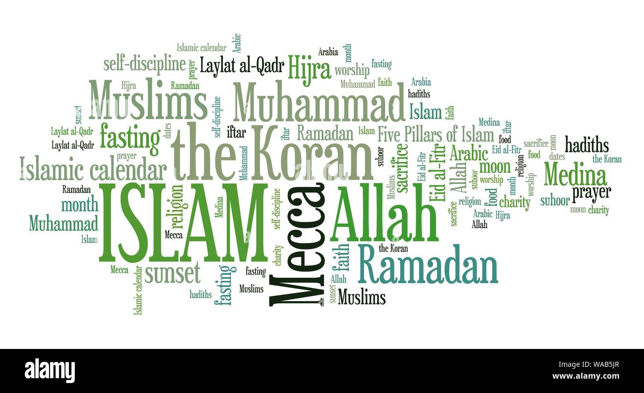 Words of allah Cut Out Stock Images & Pictures - Alamy