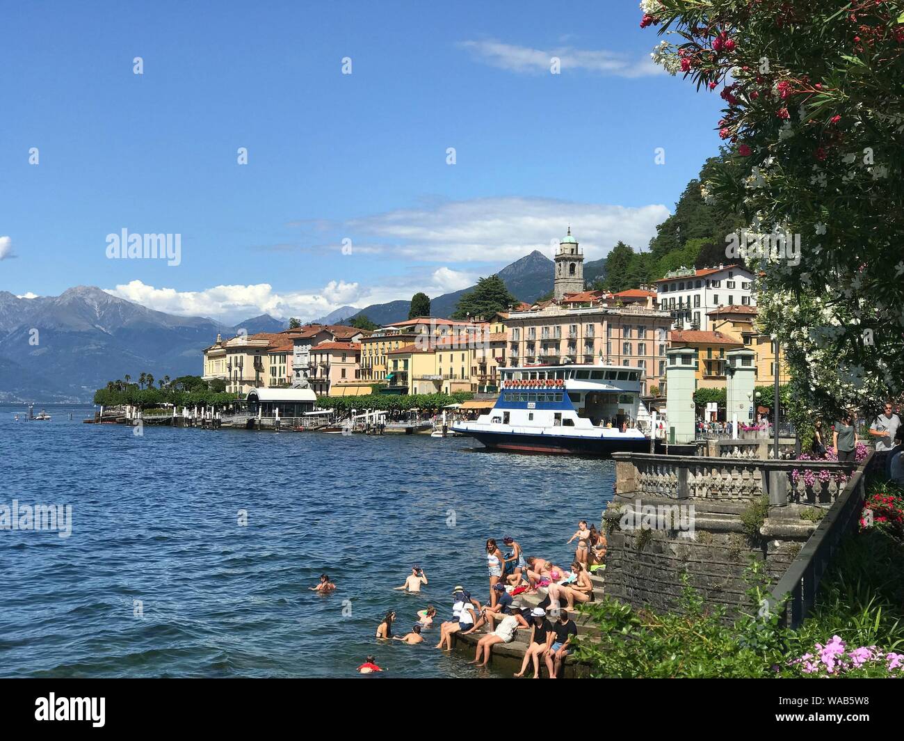 Old town in Bellagio at Lake Como - Lago di Como in Italy | usage ...