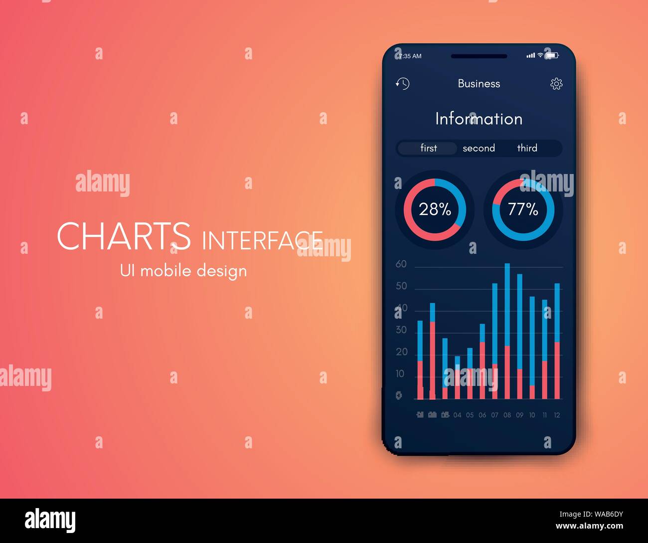 Mobile Application Interface Ui Design Stock Vector Stock Vector Image And Art Alamy
