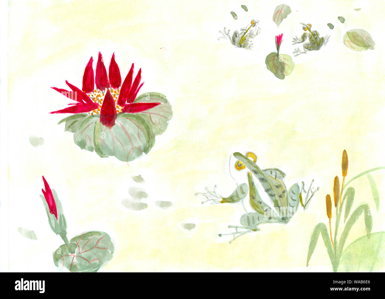 Japanese botanical drawings hi-res stock photography and images - Alamy