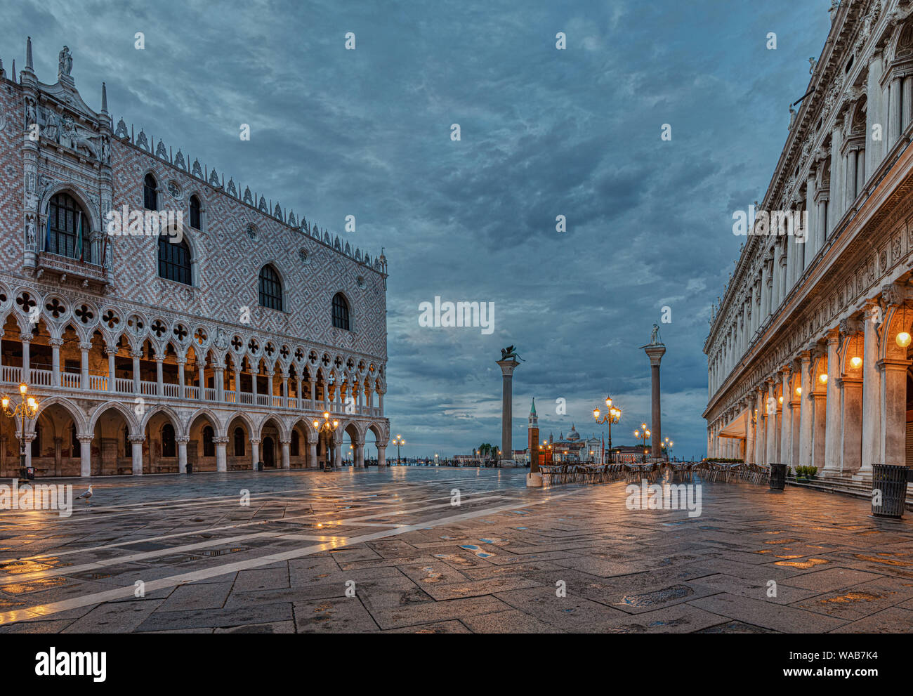 San Marco square in the morning. Venice, Italy, Europe Stock Photo - Alamy
