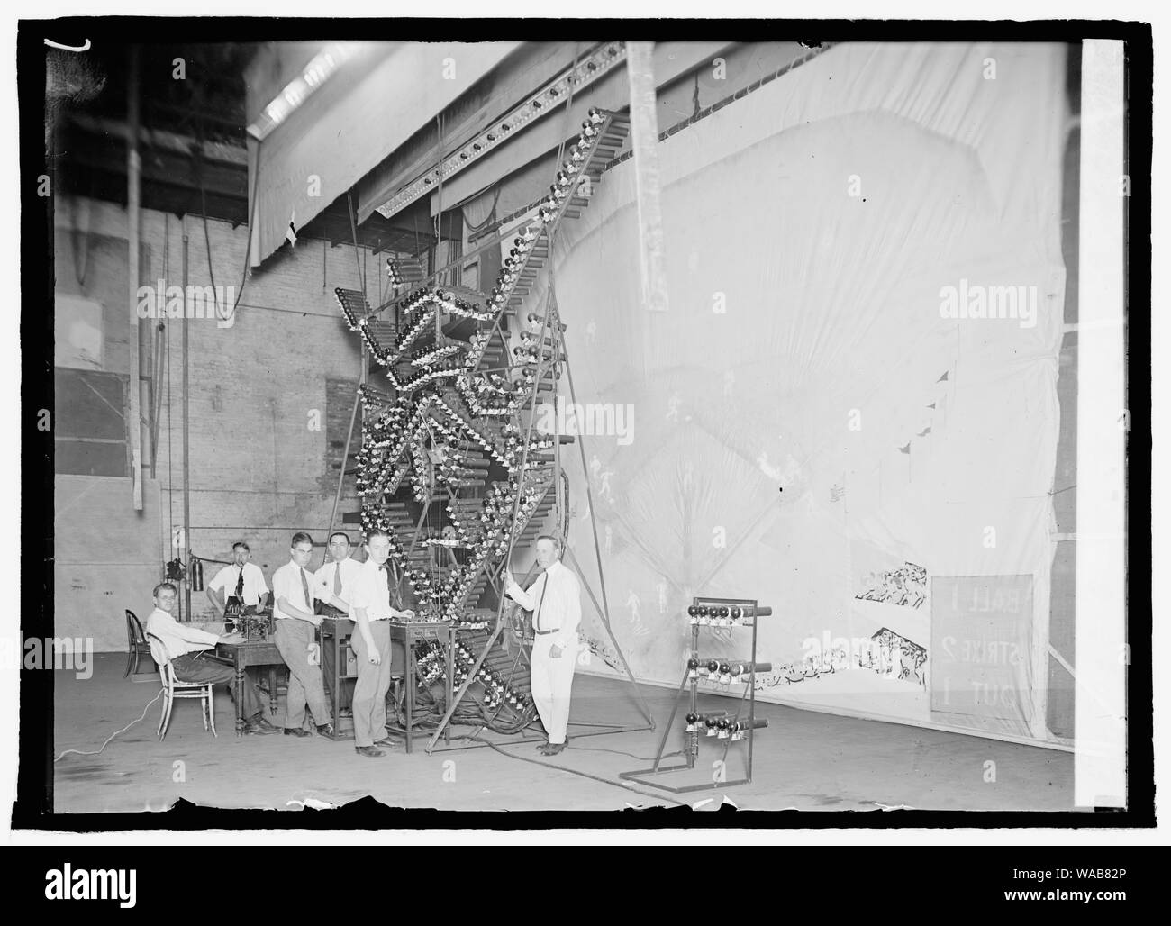 Coleman's scoreboard invention, 8/2/24 Stock Photo - Alamy