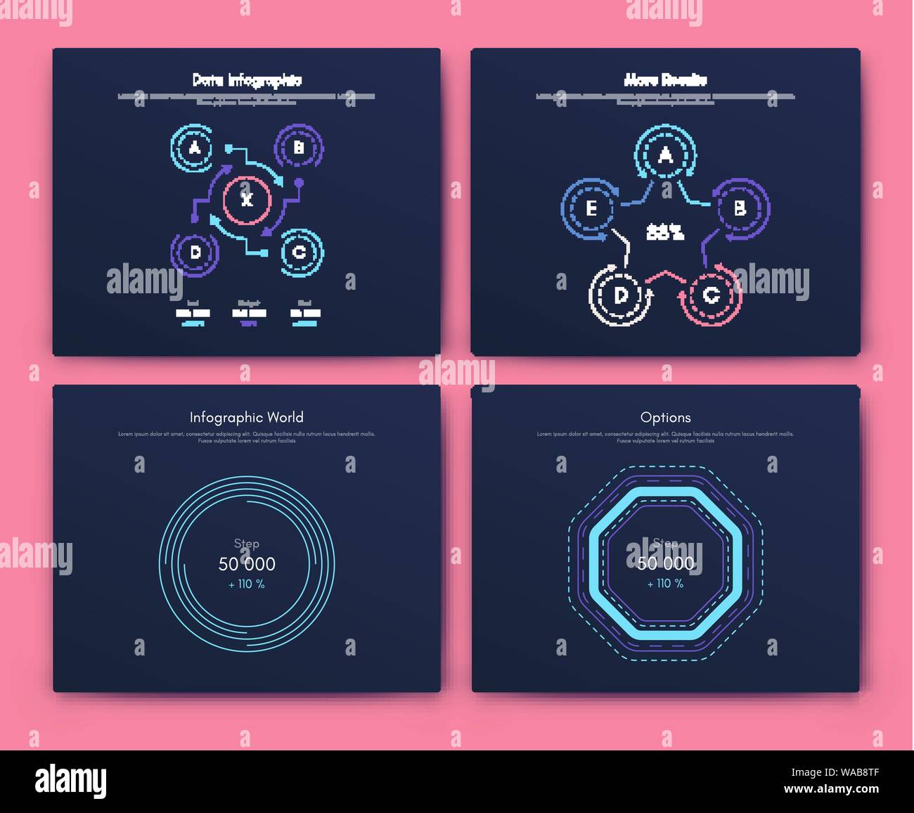 Infographic vector brochure elements for business illustration Stock ...