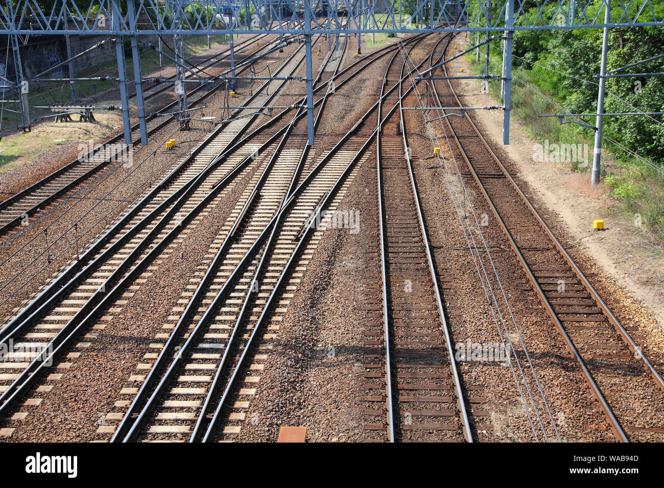 Railroad junction hi-res stock photography and images - Alamy
