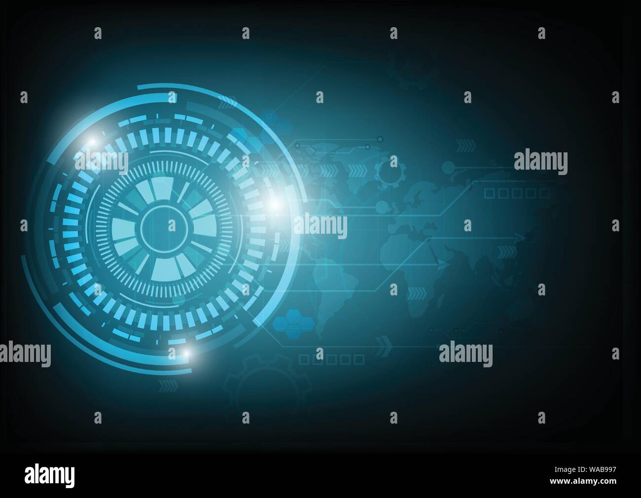 abstract future technology concept background.vector and illustration ...