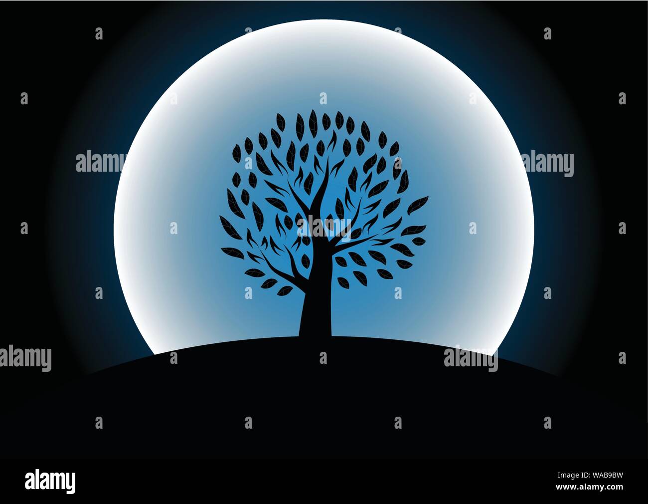Against dark clear sky Stock Vector Images - Alamy