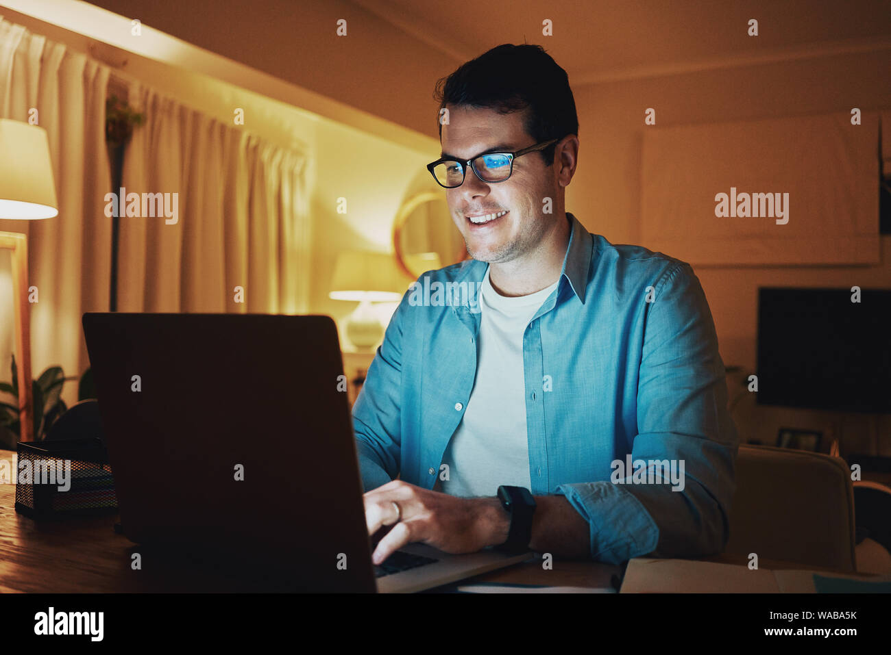 Late night surfing hi-res stock photography and images - Alamy