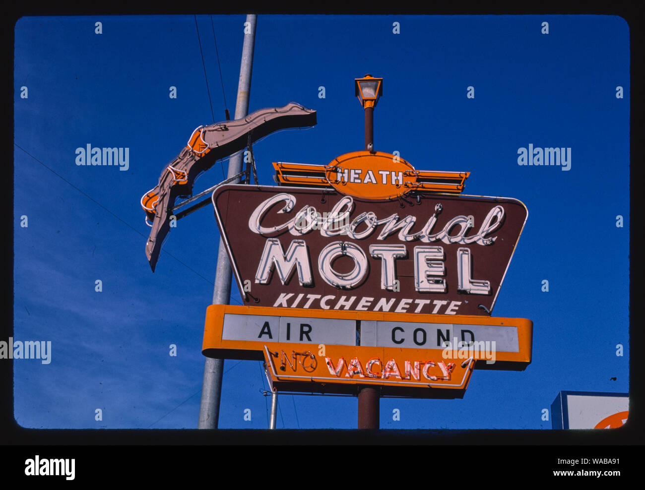 Colonial Motel sign, St. George Boulevard, Saint George, Utah Stock ...