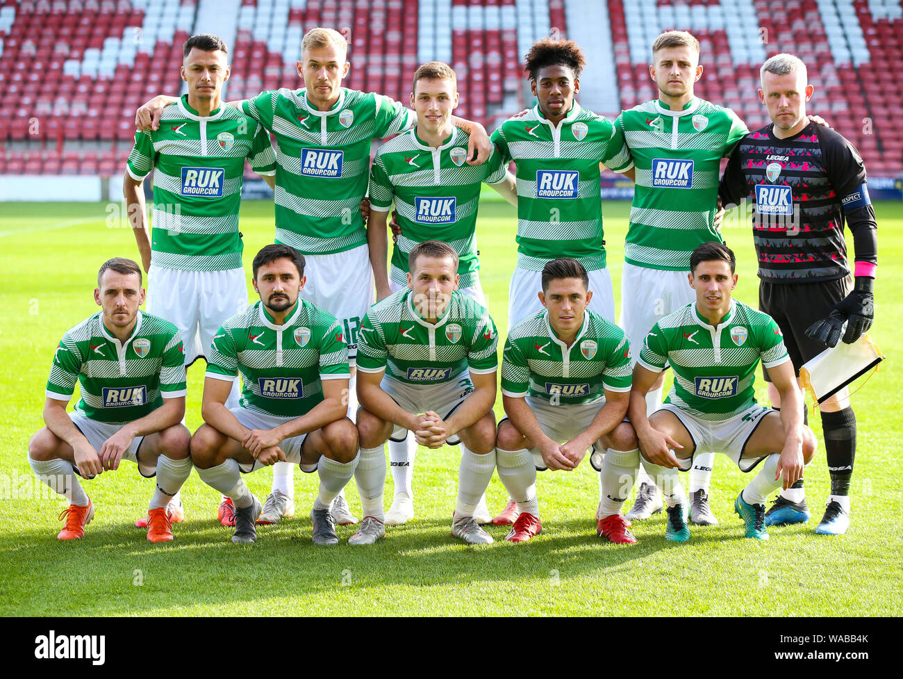 Wrexham team line up hi-res stock photography and images - Alamy