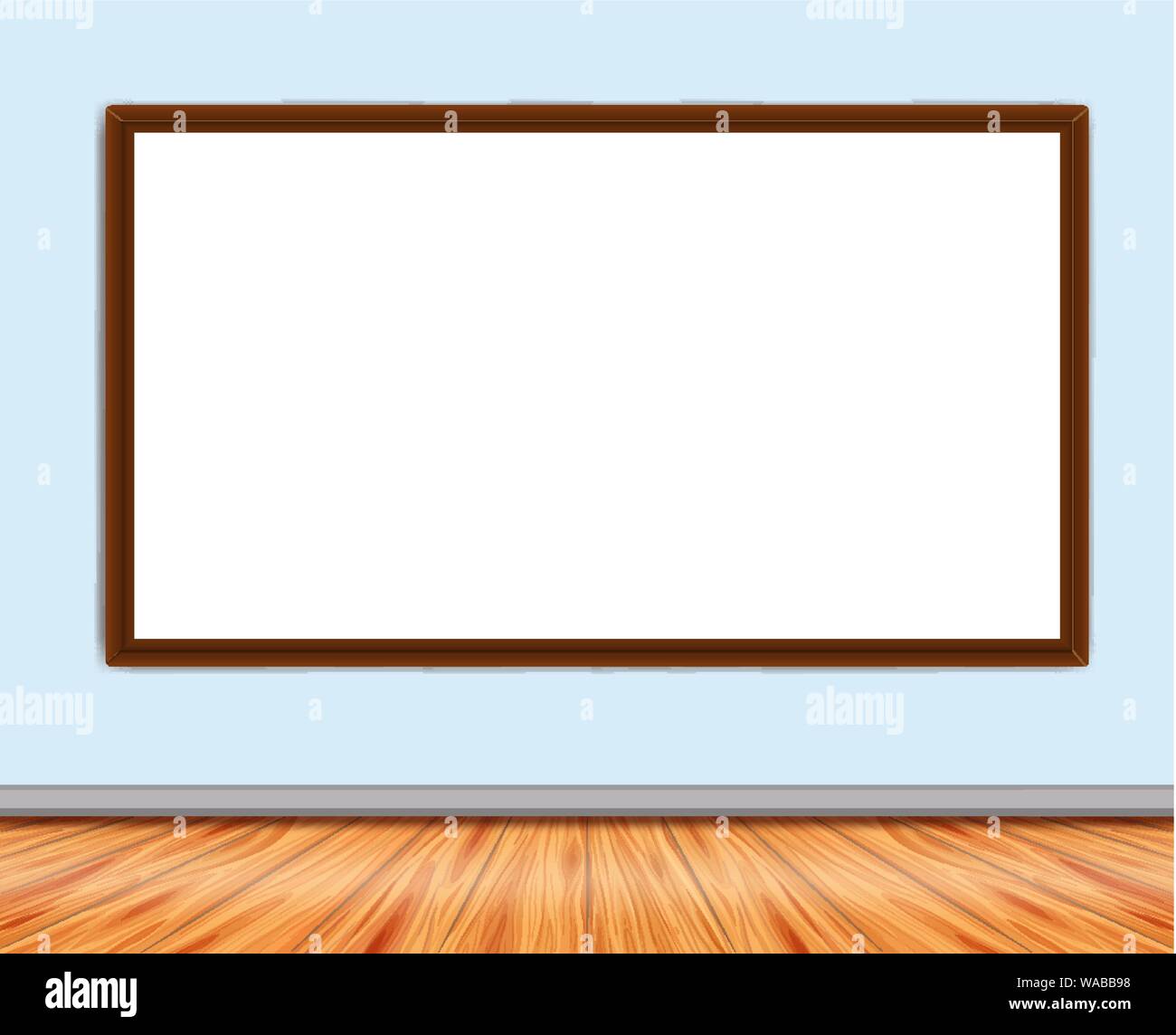 Frame design with board and floor illustration Stock Vector Image & Art ...