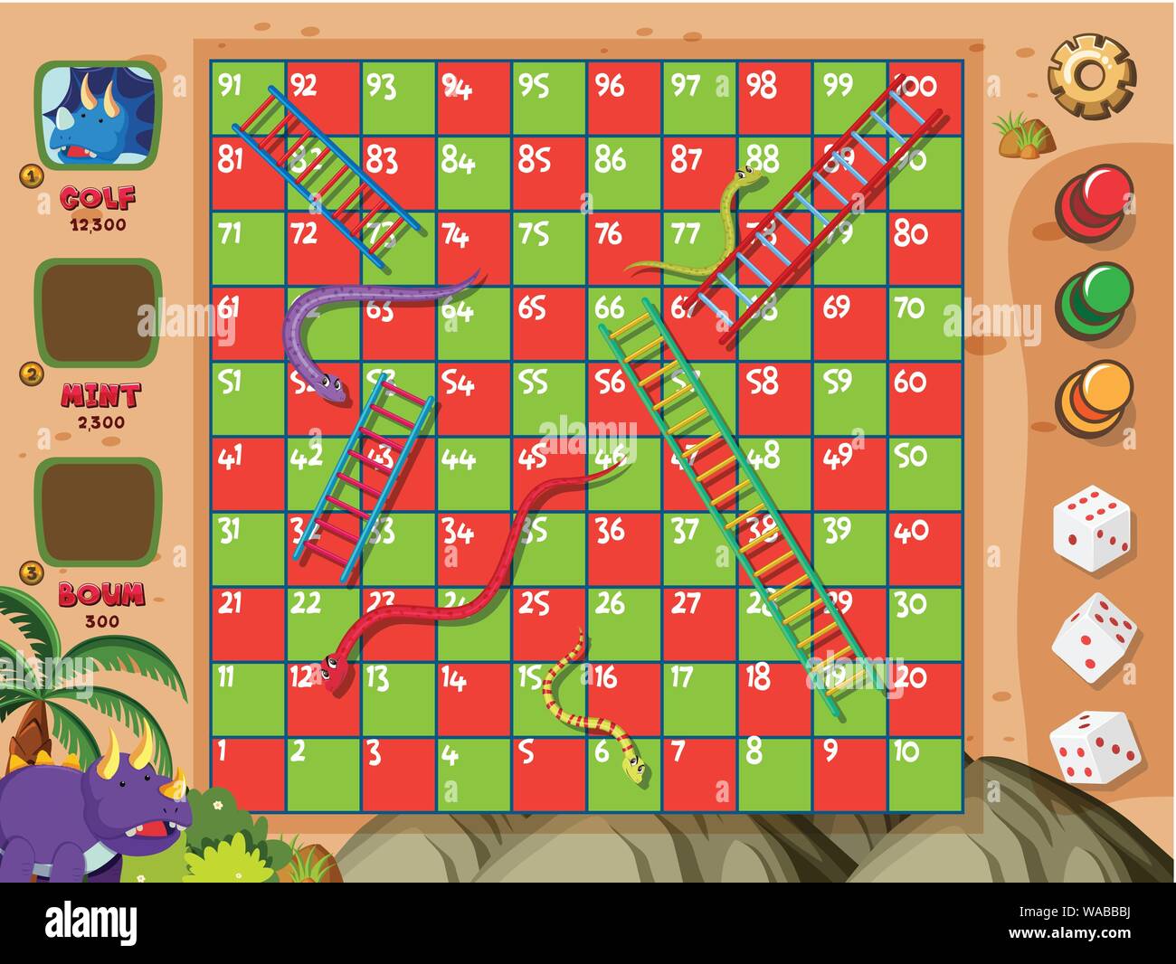 Snakes and ladders boardgame hi-res stock photography and images - Alamy