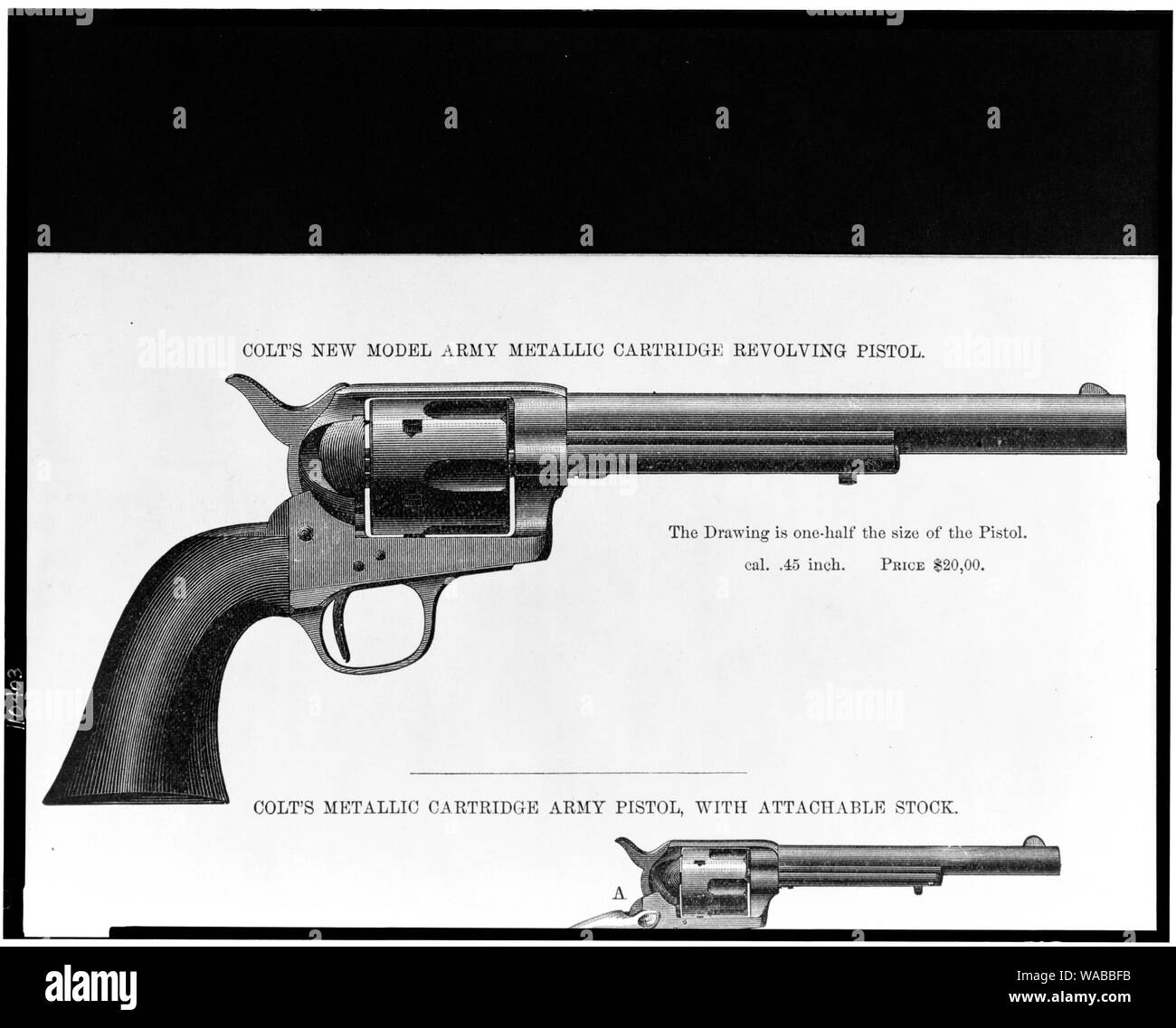 Colt revolver, side view Stock Photo - Alamy