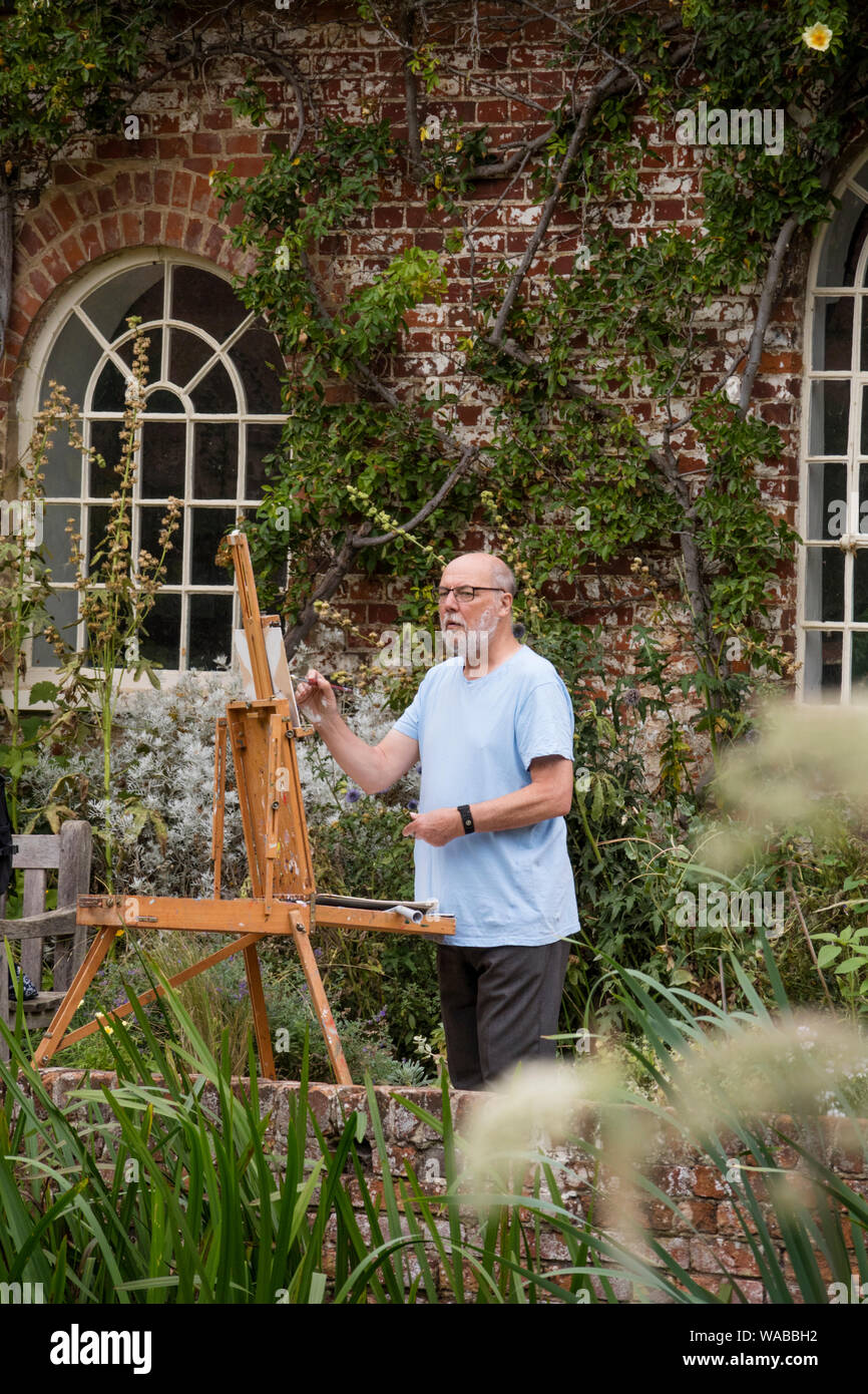 Artists painting at the National Trust's Flatford Mill made famous by ...