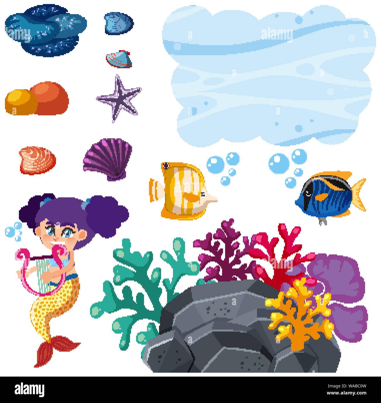 Seashell mermaids hi-res stock photography and images - Alamy