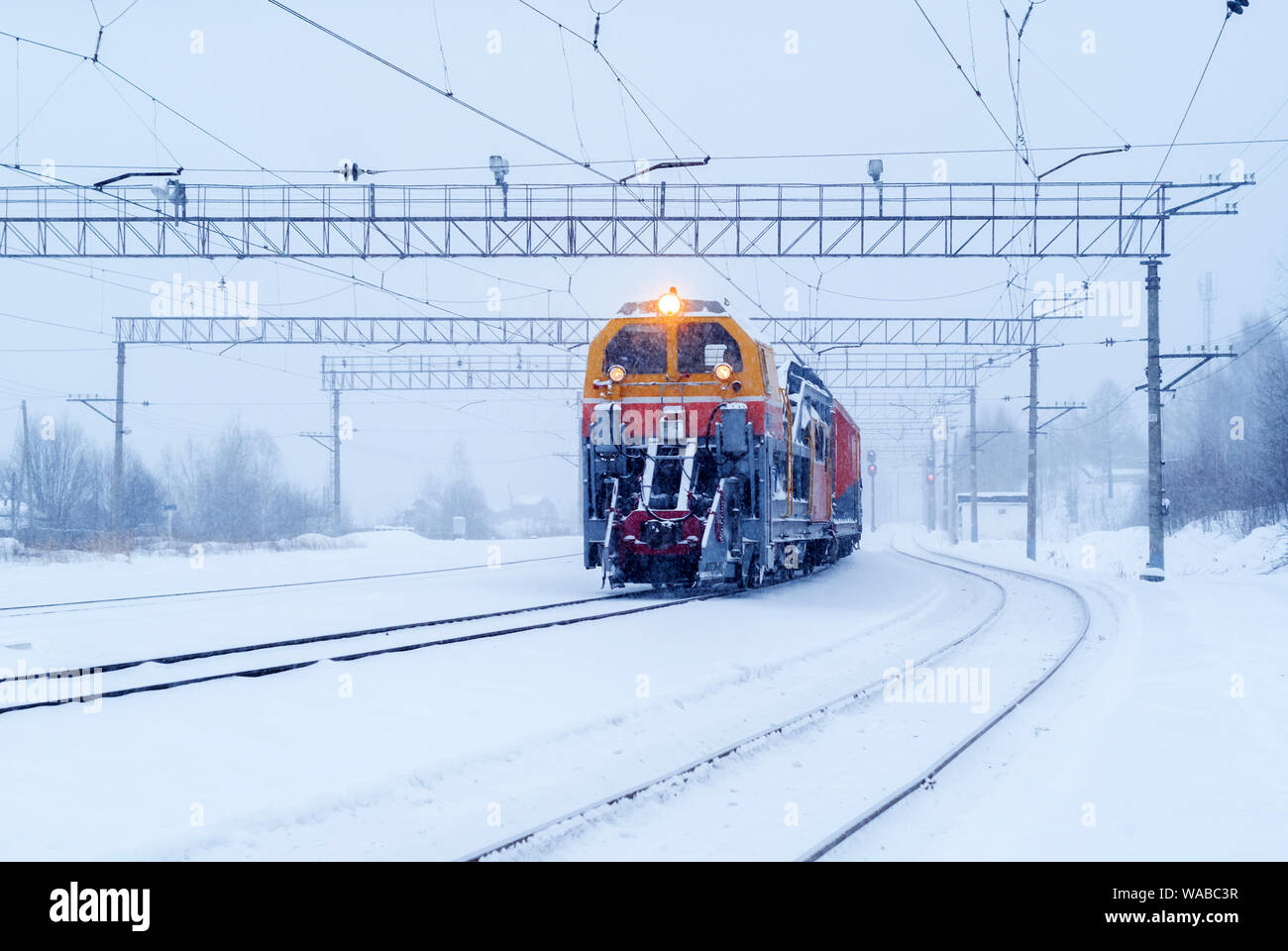 Snow blower train hi-res stock photography and images - Alamy