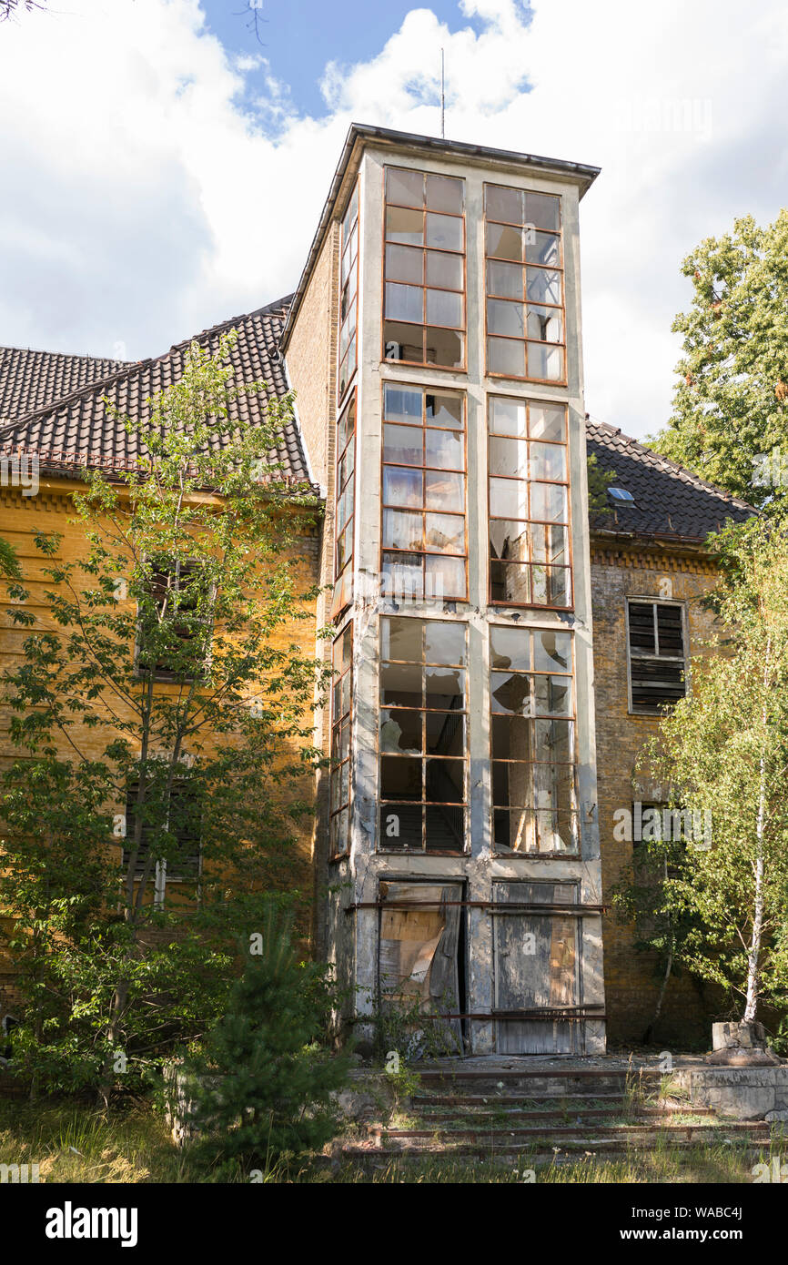 Former historical army barracks, built for the German army, abandoned ...