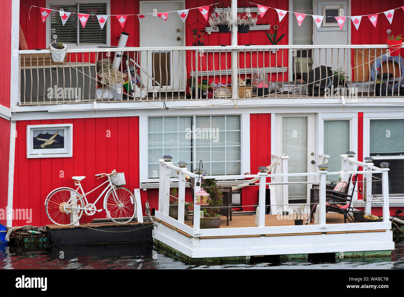 Houseboat, Fisherman's Wharf, Victoria, Vancouver Island, British ...