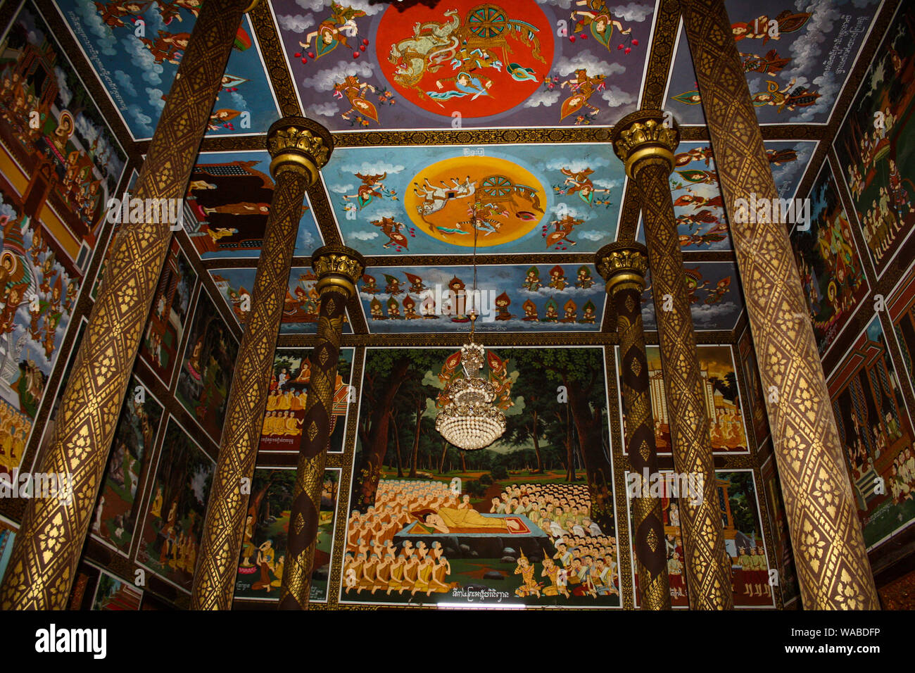 Interiors of the Monastery in Lumbini, Nepal Stock Photo - Alamy