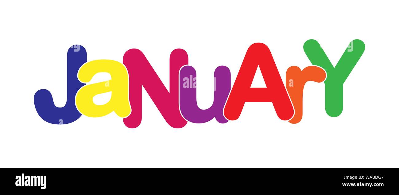 The month of january drawing Stock Vector Images - Alamy