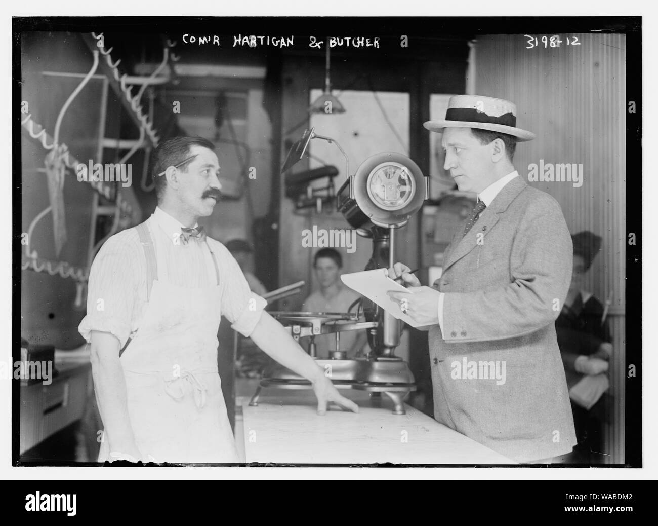 Com'r Hartigan and butcher Stock Photo - Alamy