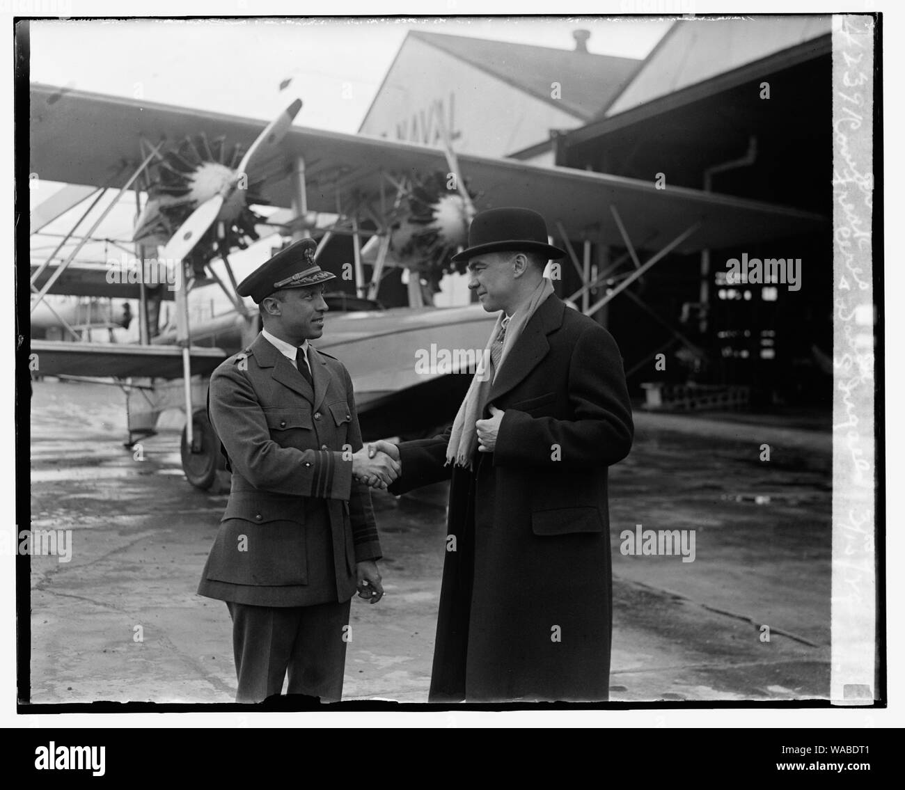 Comdr. Fredk. Ceres & David S. Ingalls, 3/15/29 Stock Photo - Alamy