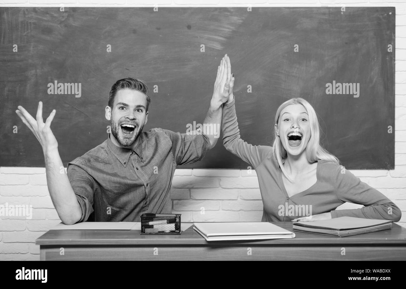 Student life. Lesson and blackboard. Teachers day. Modern school ...