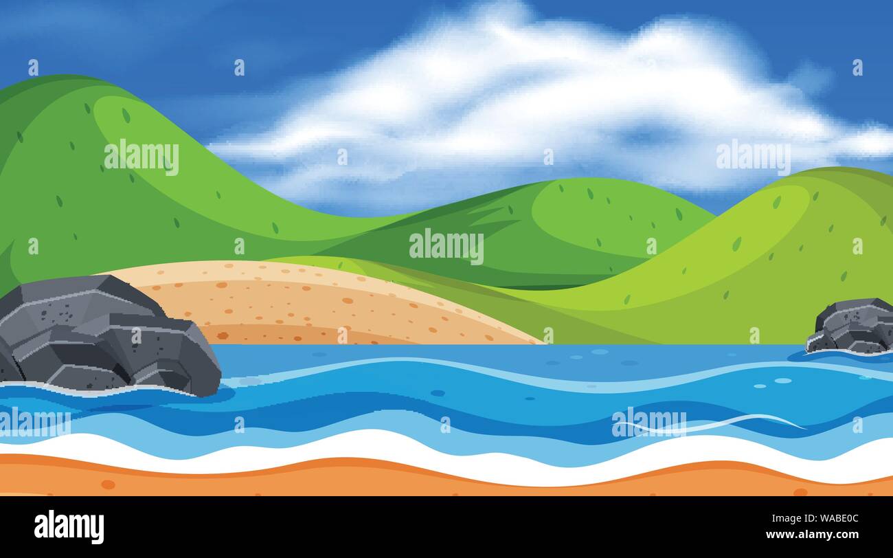 Hot spring mountain Stock Vector Images - Alamy