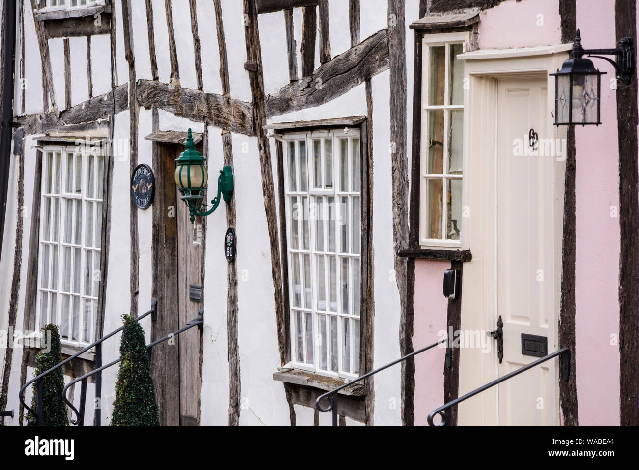 The picturesque medieval village of Lavenham, Suffolk, England, UK ...