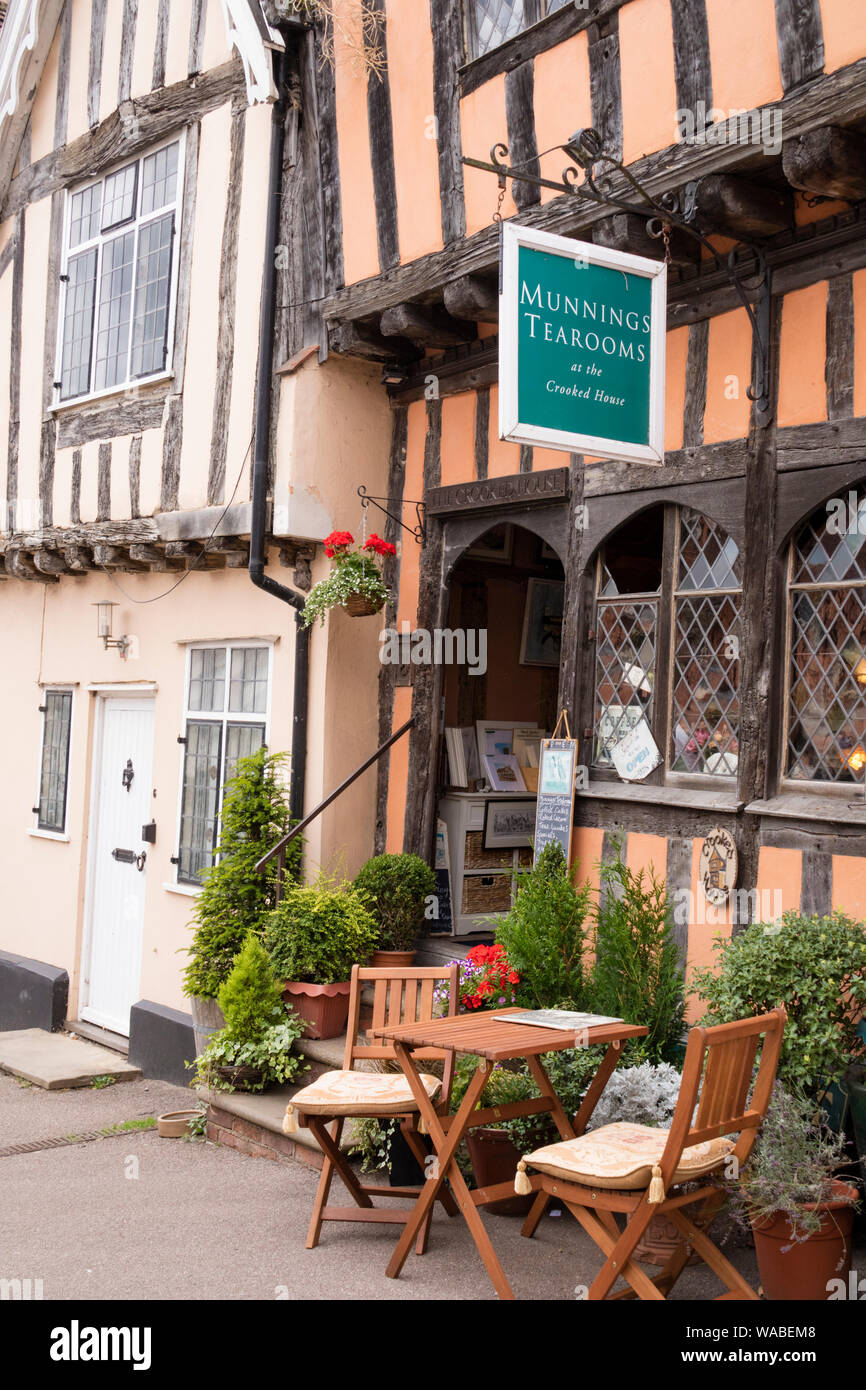 The picturesque medieval village of Lavenham, Suffolk, England, UK ...