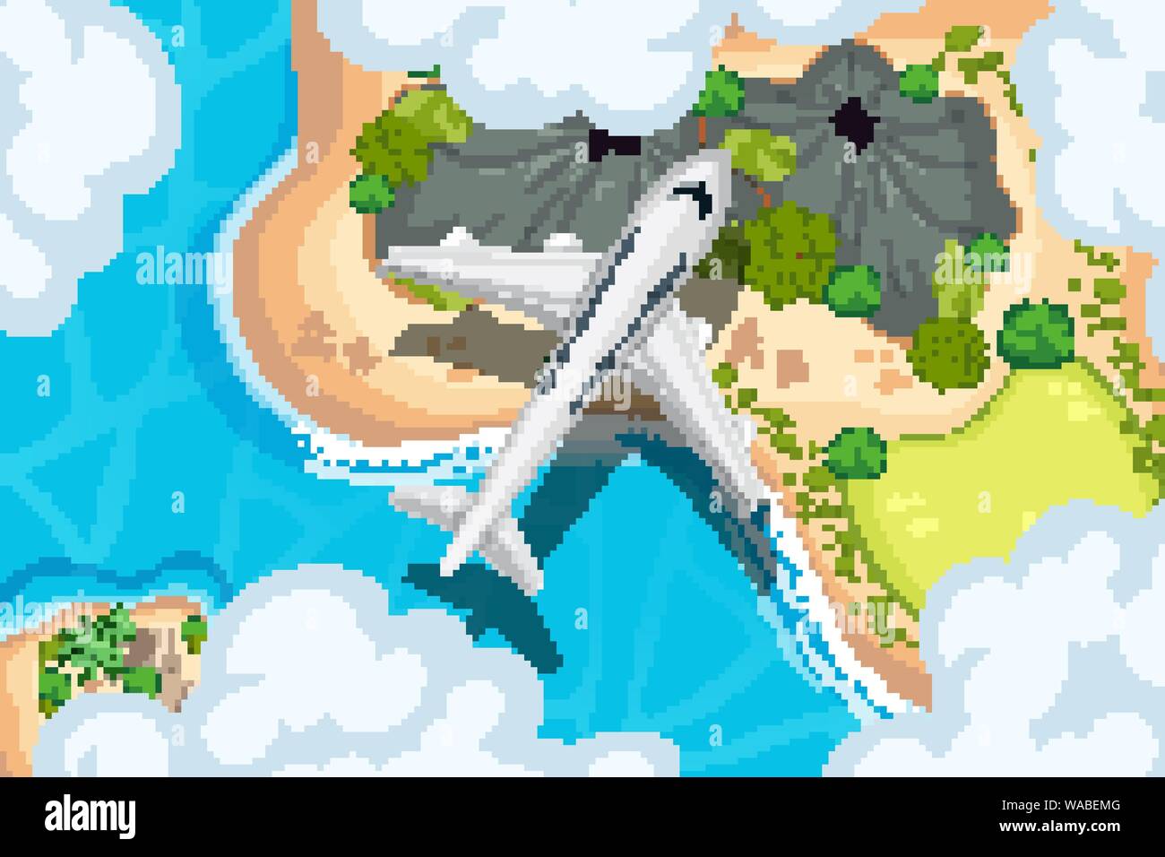 Set of aerial view scenes illustration Stock Vector Image & Art - Alamy