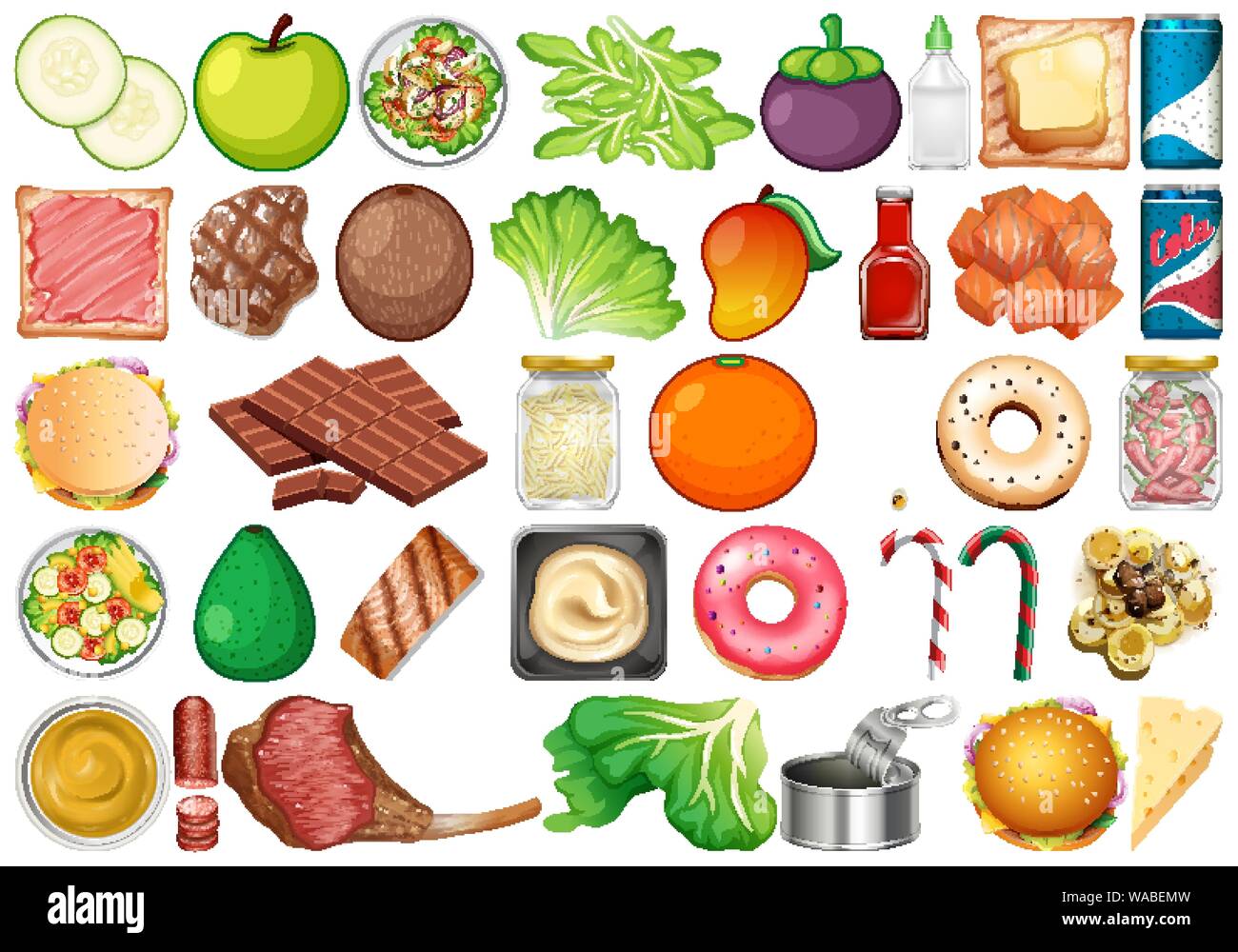 Chocolate and vegetables Stock Vector Images - Alamy
