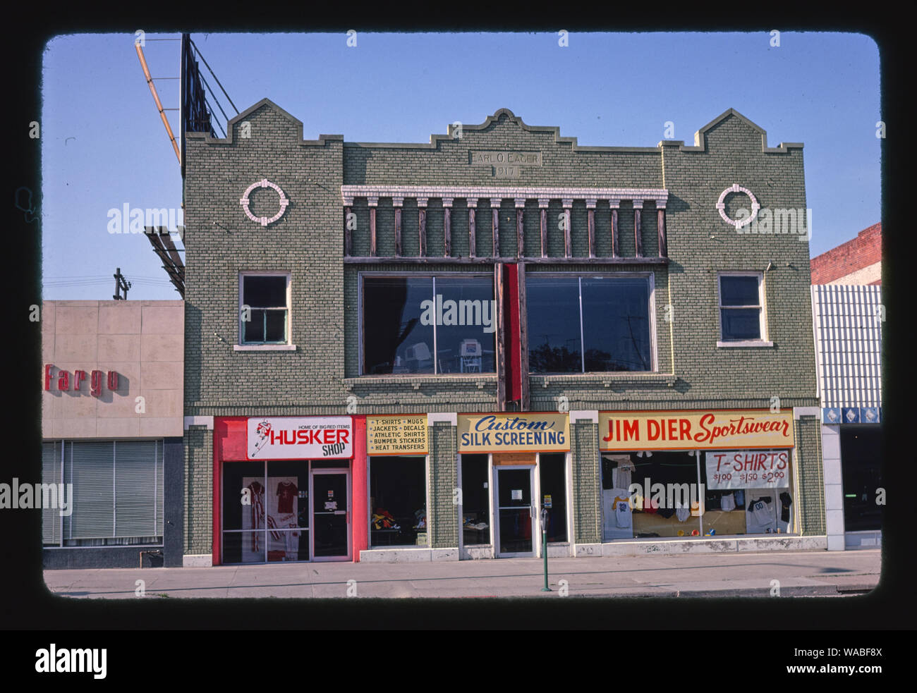 Commercial building (1917), O Street, Lincoln, Nebraska Stock Photo - Alamy