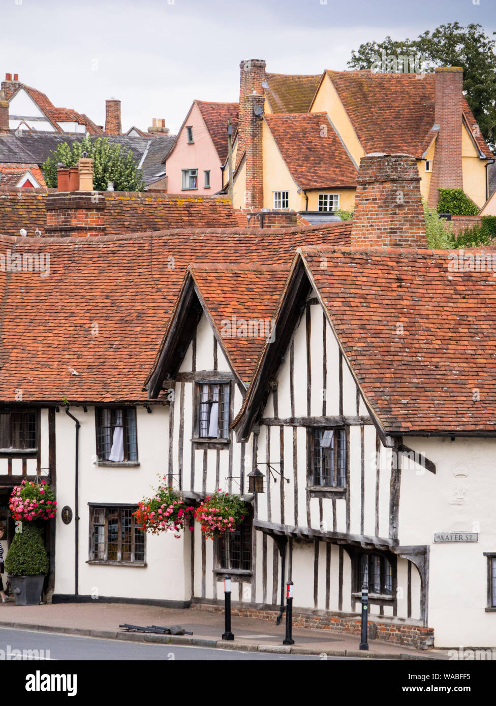 The picturesque medieval village of Lavenham, Suffolk, England, UK ...